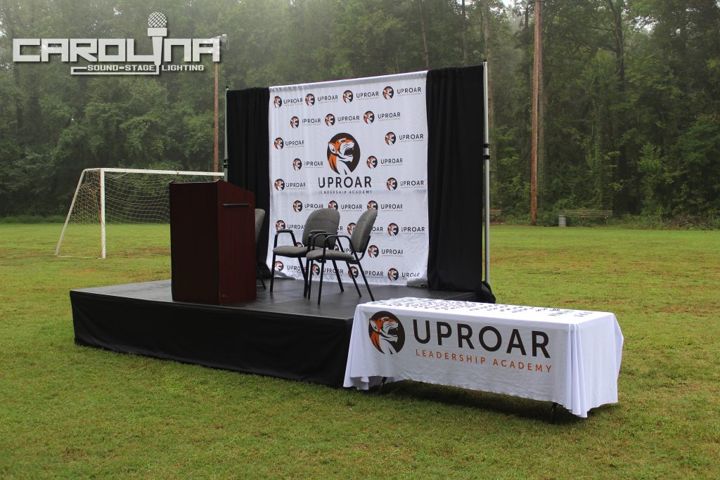 12x8 stage carolina sound stage lighting charlotte nc sc pipe & drape ...